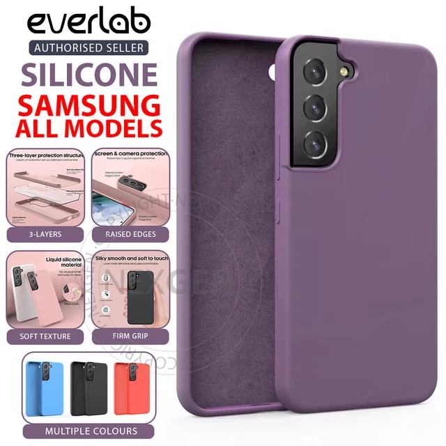 EVERLAB LIQUID SILICONE Case Cover Skin For Samsung Galaxy S22 S21 S20 S10 S9 $8.90 - PicClick AU