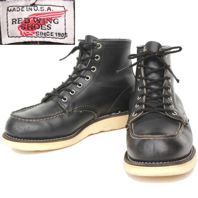 RED WING IRISH Setter 8179 Leather Boots Black 7E 25cm Vintage 1999 £ ...