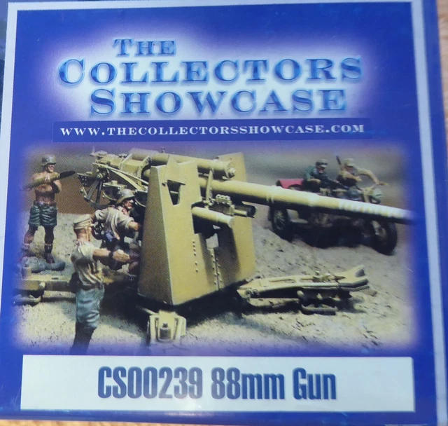 Collectors Showcase German 88mm Gun Cs00239 And Crew Cs00240 Afrika