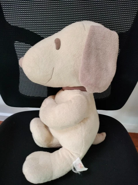 VINTAGE PEANUTS SNOOPY ☆ Plush Soft Toy - Cream color - 51cm $15.00 ...