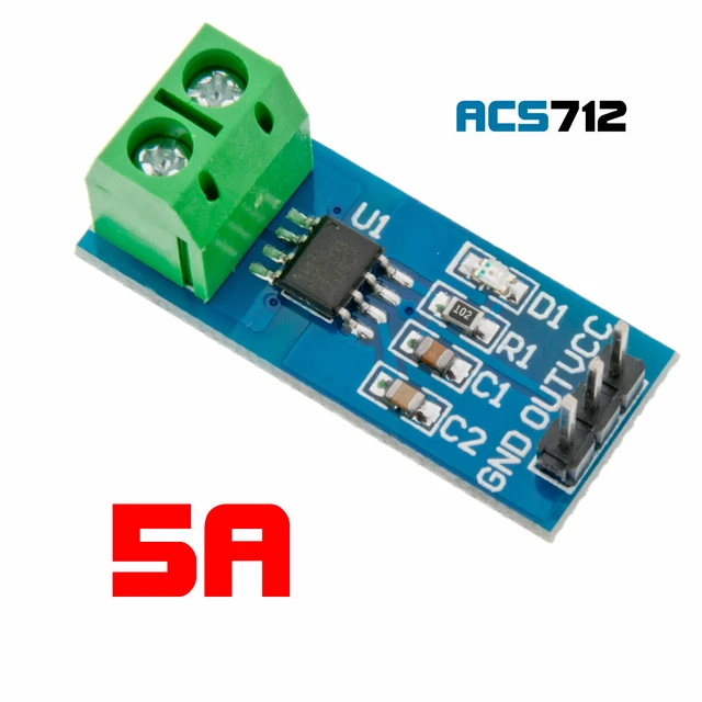 ACS712 5A CURRENT Sensor Current Detect Range Module for Arduino New ...