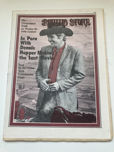 ROLLING STONE MAGAZINES 1970 Dennis Hopper Newspaper Style Vintage UK ...