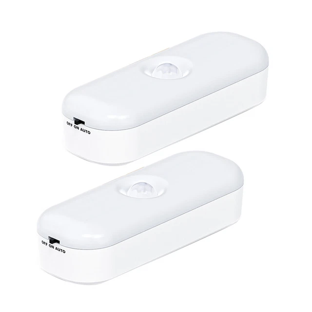 LED MOTION SENSOR Night Light, 2 Pack Stick-on LED Night Light, Wall ...