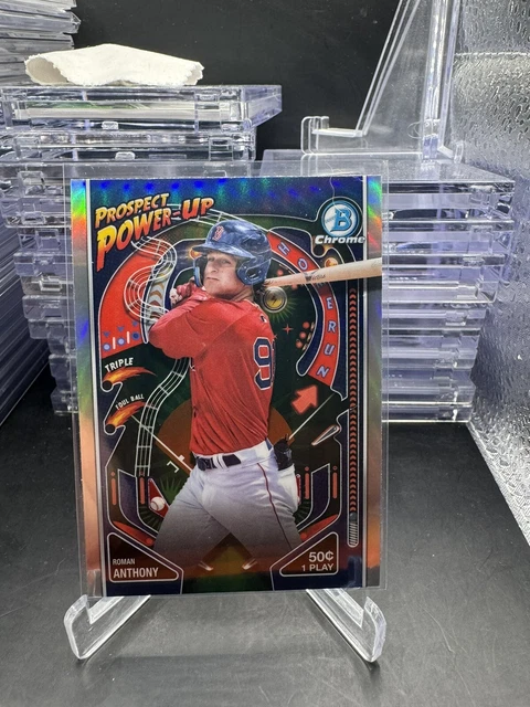 ROMAN ANTHONY 2024 Bowman insert réfracteur Prospect PowerUp PP-13 Red ...
