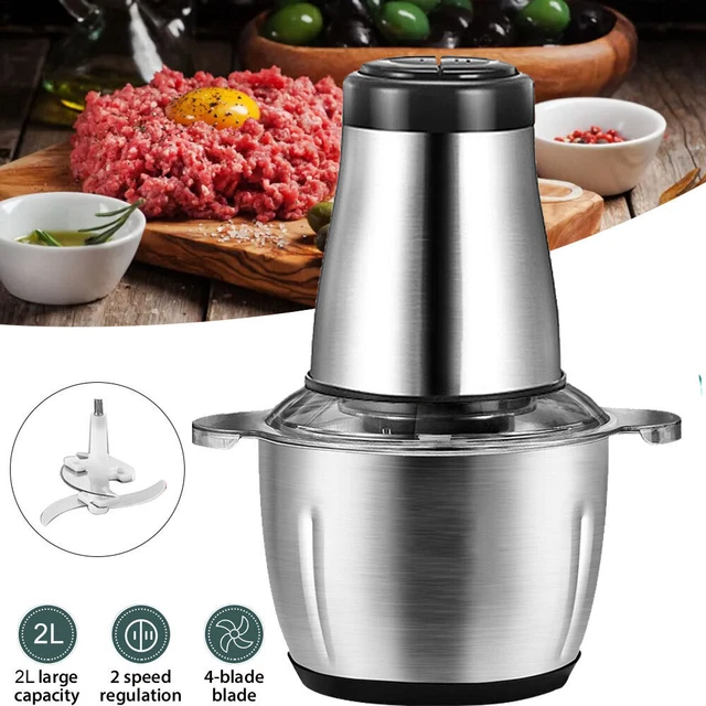 2L ELECTRIC CHOPPER Food Processor Multi Blender Meat Grinder Vegetable Mixer UK £13.45 ...