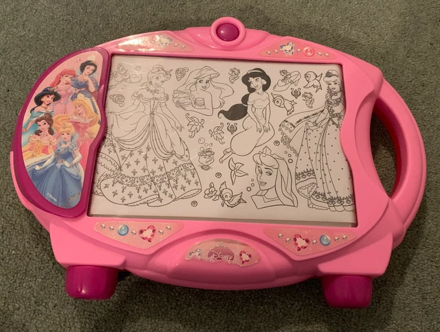 DISNEY PRINCESS LIGHT Up Drawing Tracer Box. Trace / Draw Ariel, Jasmin ...