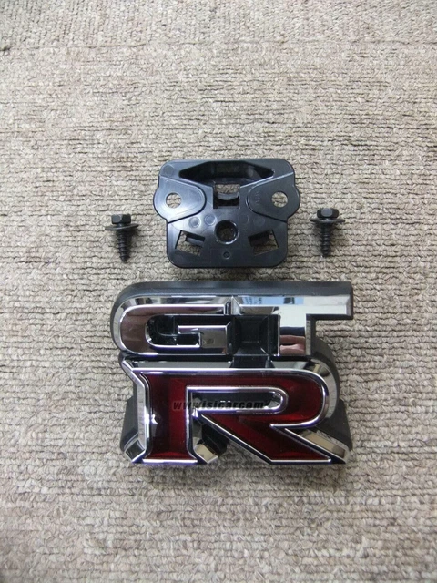 NISSAN GENUINE OEM GT-R GTR R35 09-23 Front "GT-R" Emblem Badge Base ...