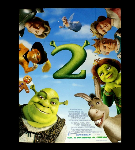 SHREK 2 POSTER manifesto DreamWorks Animazione Cartone Orco Ogre Fata Fairy D12 £16.30 - PicClick UK
