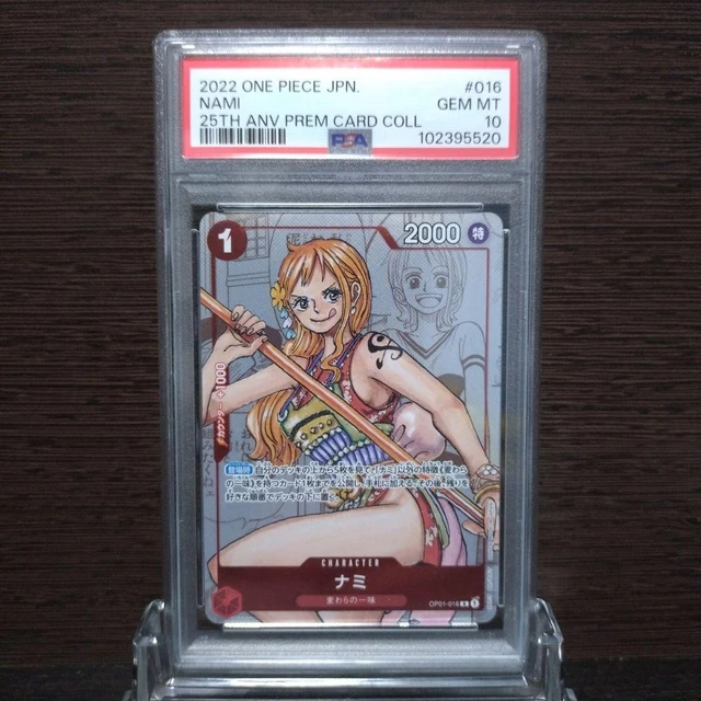 ONE PIECE CARD Nami OP01-016 25th Anniversary PSA10 Comic Japanese EUR ...