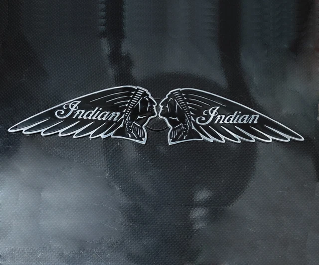 EARLY INDIAN CHIEF Indian Scout Fuel Tank Emblem Customize Metal Badge ...