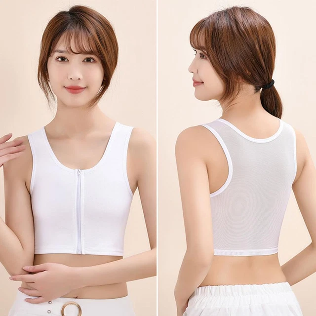 Bandage Chest Binder Zip Up Breast Binder Flat Slim Chest Supporter
