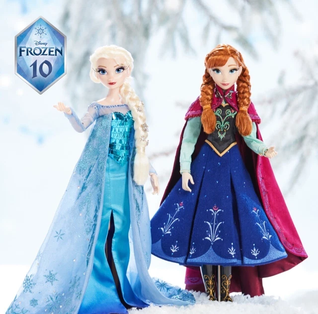 DISNEY ANNA AND Elsa 10th Anniversary Limited Edition Doll Set, Frozen ...