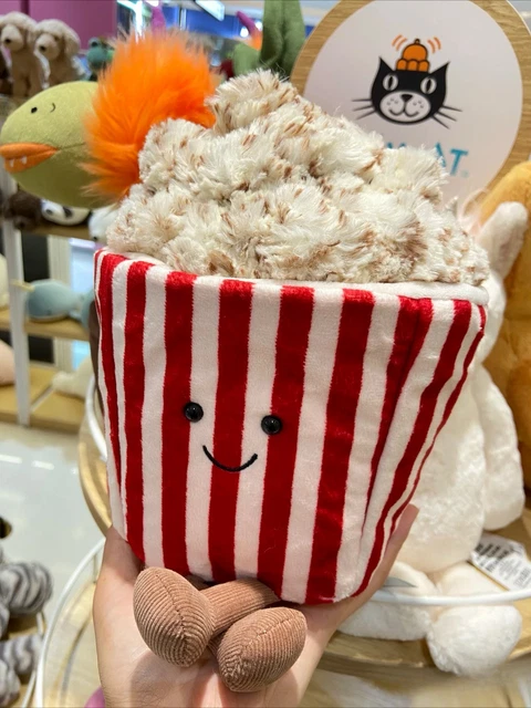 JELLYCAT AMUSEABLE POPCORN Plush Toy 19CM Brand New With Tags Ultra ...