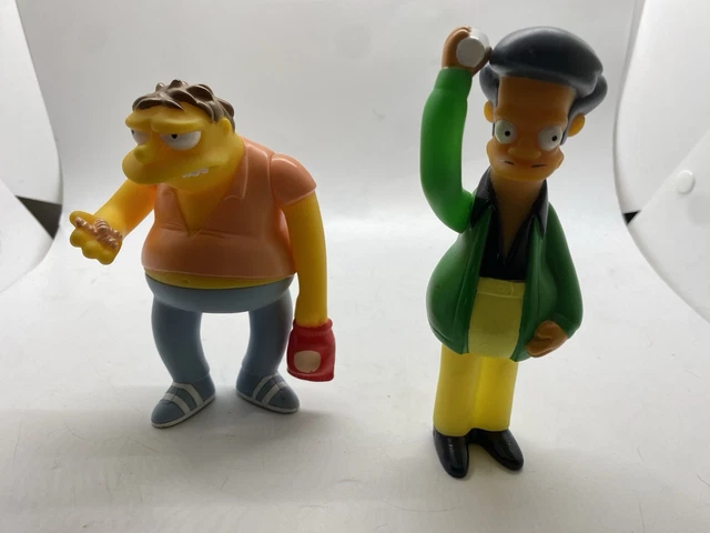 THE SIMPSONS BURGER King Apu & Barney Vinyl Figure Vintage Toys ...