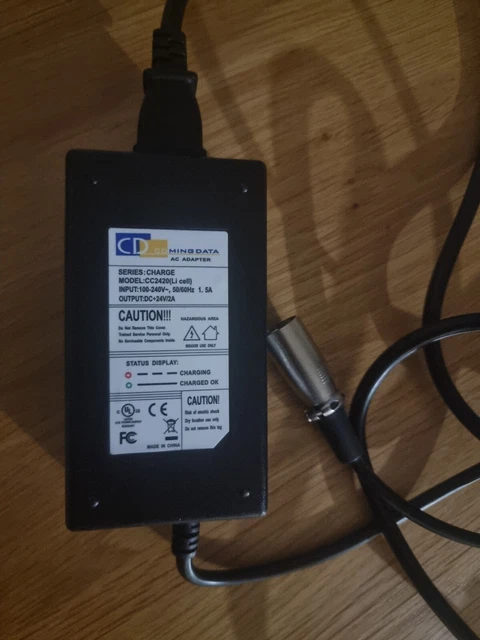 GENUINE SOLAX FOLDING Mobility Scooter Monarch Lithium battery Charger ...
