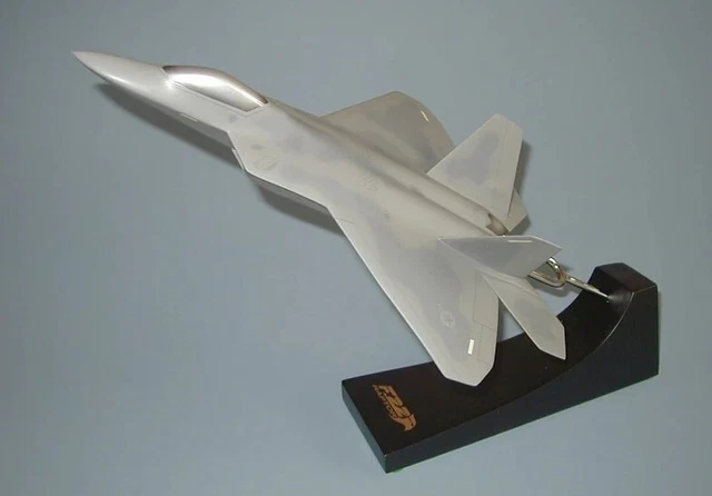 USAF LOCKHEED BOEING F-22 Raptor Desk Display Fighter Jet Model 1/48 SC ...
