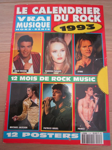 COUPURE PRESSE CLIPPING Vanessa Paradis calendrier magazine rock 1993 ...