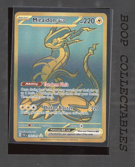 MIRAIDON EX 2024 Pokemon Paldean Fates Hyper Rare 243/091 EUR 12,29 ...