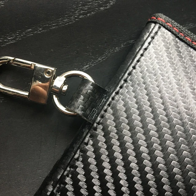 ~ RFID CAR Keys Signal Radiation Blocking Bag Anti-Theft Keyless Entry ...