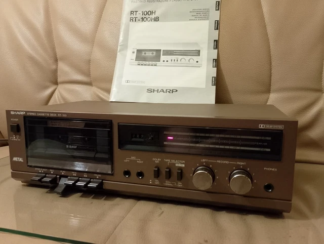 SHARP RT 100HB Tapedeck Kassettendeck RARITÄT 1982 mit Service Anleitung EUR 85,00 - PicClick DE