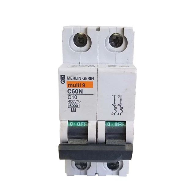 MERLIN GERIN MULTI9 Miniature Circuit Breaker 2P 415V C60N C10 25816 EUR 56,08 - PicClick FR