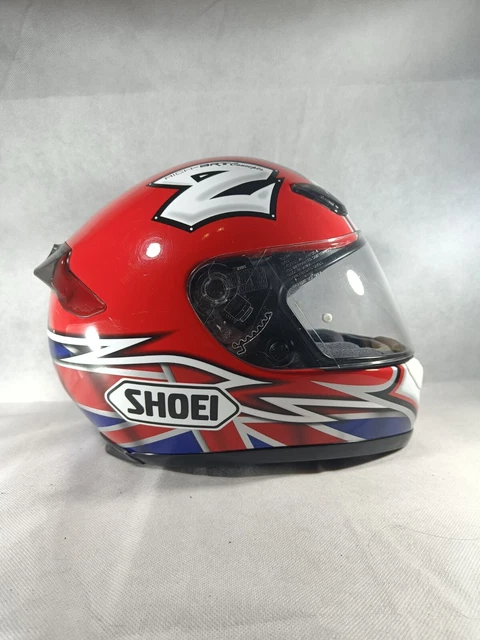 SHOEI XR1000 MICHAEL Rutter 2003 Red Bull Ducati BSB Replica Motorcycle ...