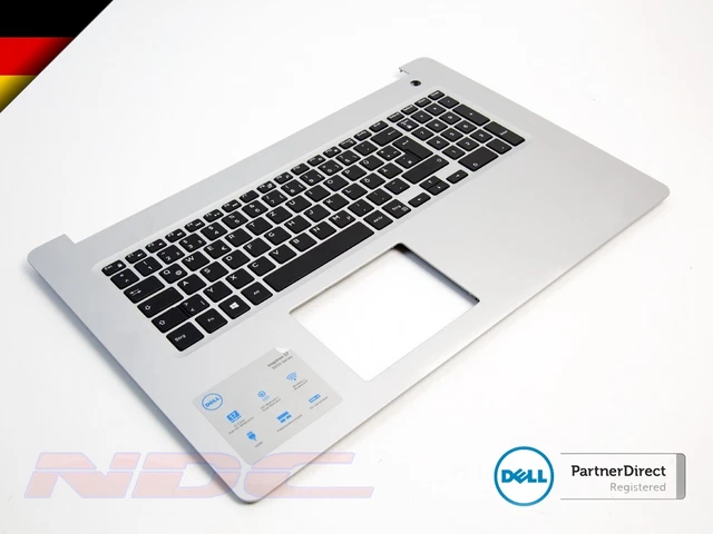 NEW DELL INSPIRON 17-5770/5775 Silver Palmrest & GERMAN Keyboard ...