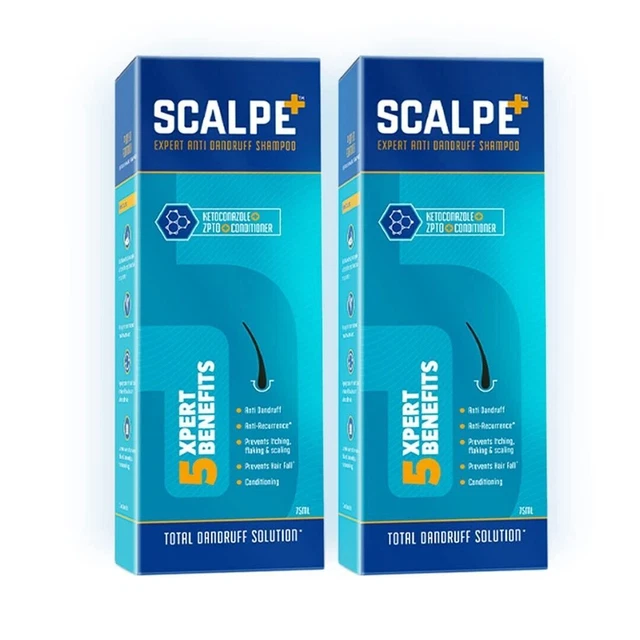 SCALPE PLUS SHAMPOING Expert Antipelliculaire ( 75 ML ) ( LOT DE 2 ...