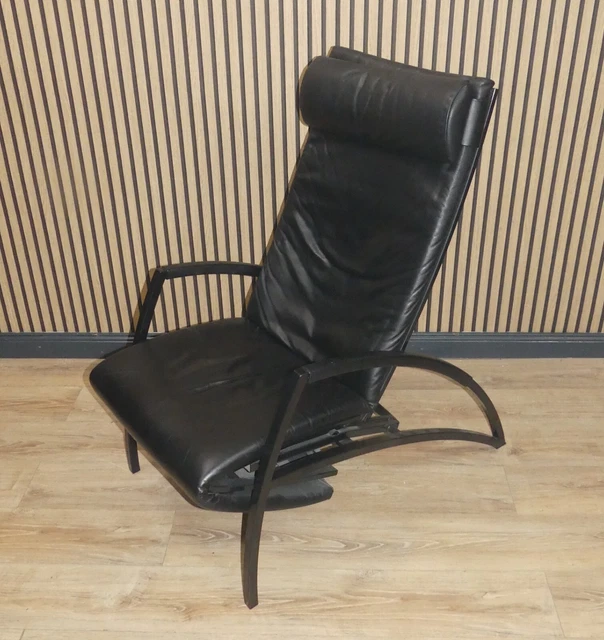 PAX RELAX CHAIR v. Interprofil Leder Lounge Chair Liege Sessel schwarz ...