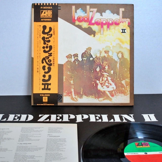 LED ZEPPELIN II Disco in vinile Obi Poster Acustico Hard Rock Music ...
