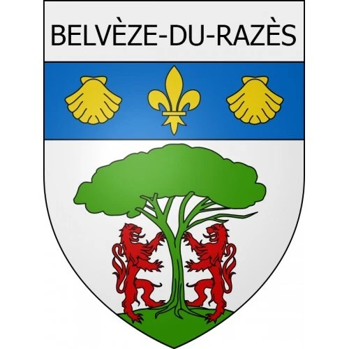 BELVÈZE-DU-RAZÈS 11 VILLE Stickers blason autocollant adhésif EUR 3,99 ...