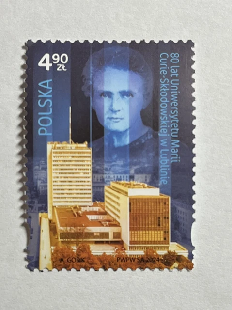 POLAND 2024 : 4.90zl, 80 years of Maria Curie-Skłodowska University in ...