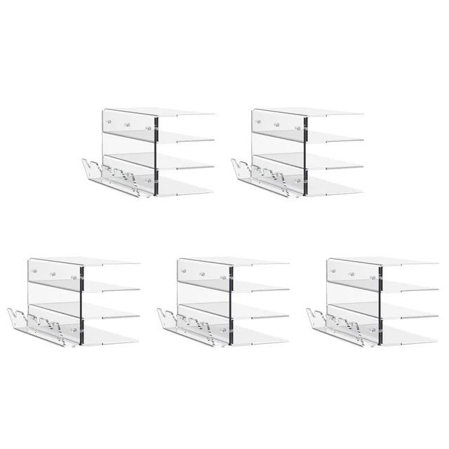 ACRYLIC KEYBOARD MOUSE Storage Rack 3-Tier Keyboard Display Stand ...