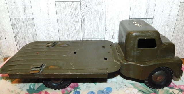 VINTAGE 1950'S STRUCTO Toys Green Army Missile Launcher Truck " ONLY ...