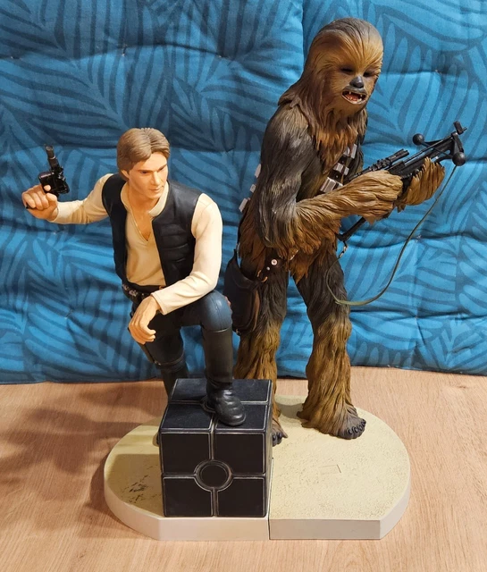 KOTOBUKIYA STAR WARS ARTFX duo Chewbacca & Han Solo A New Hope 1/7 ...