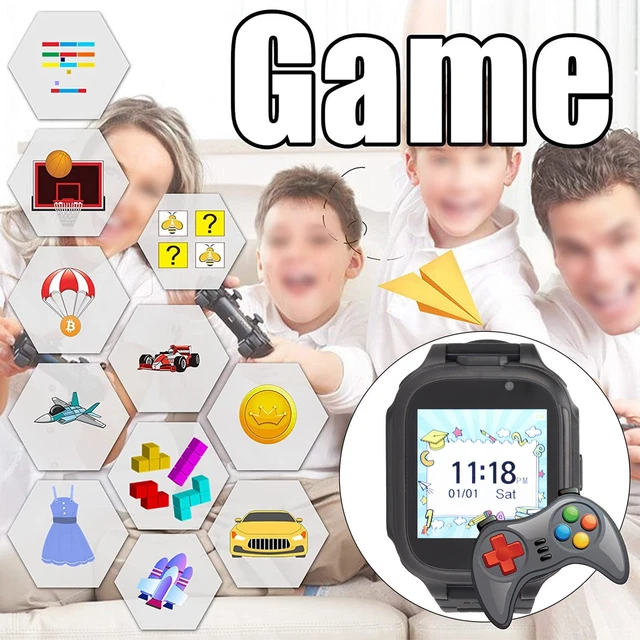 FOR KIDS SMARTWATCH Multifunction Dual Camera 14 Puzzle Games Video MP3 ...