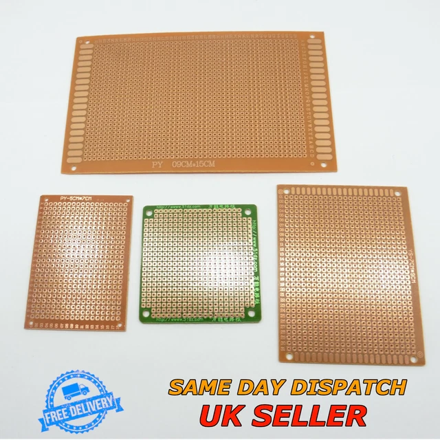 SINGLE SIDED UNIVERSAL Board PCB Bakelite Prototype Plate Printed ...