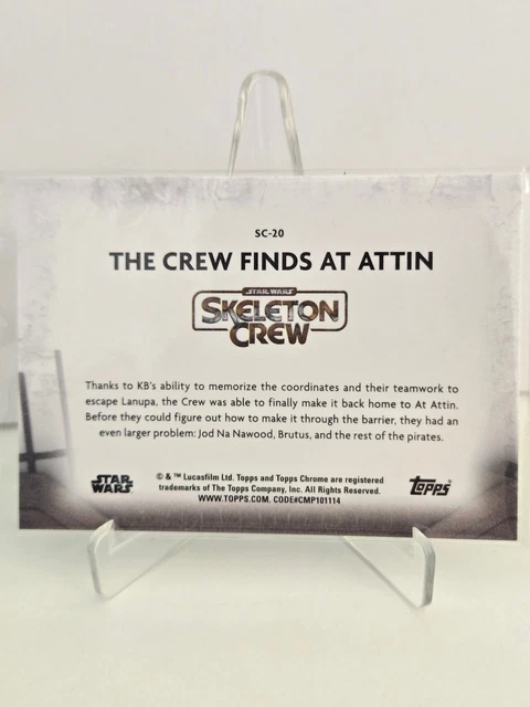 TOPPS 2025 STAR Wars Chrome / SC-20 / Skeleton Crew / Crew finds At ...