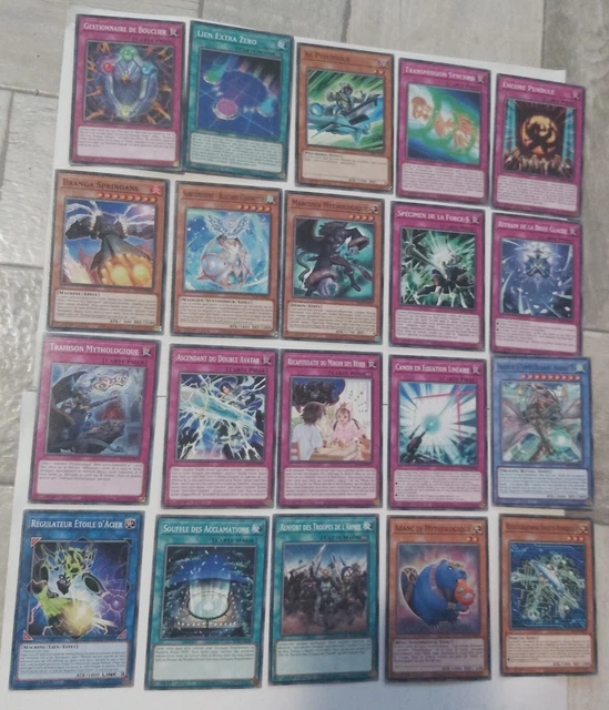 LOT DE 20 cartes YU-GI-HO , 3 cartes première édition 1996 comme neuve ...