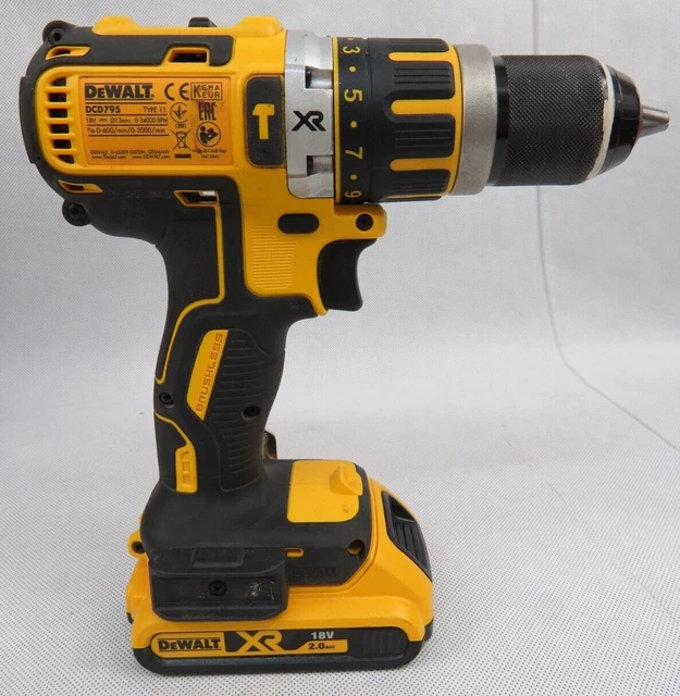 DEWALT DCD795D2 COMBI Drill Nice Used Condition With Two Batteries ...