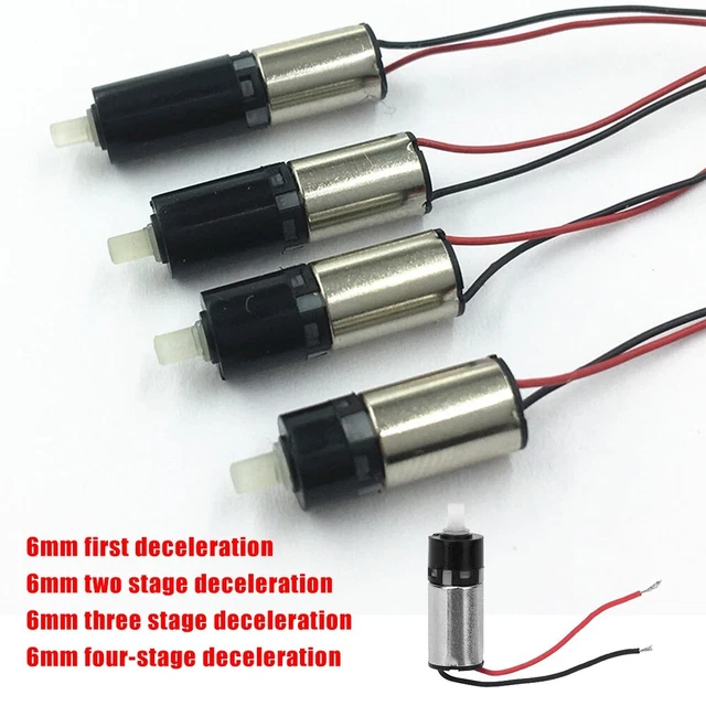 DC3V PRECISION MINIATURE Motor 1-4 Stage 6mm Precision Mini Micro Brand ...