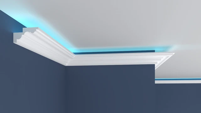 COVING CORNICE MOULDING Led Type Xps Material For Wall & Ceiling Not ...