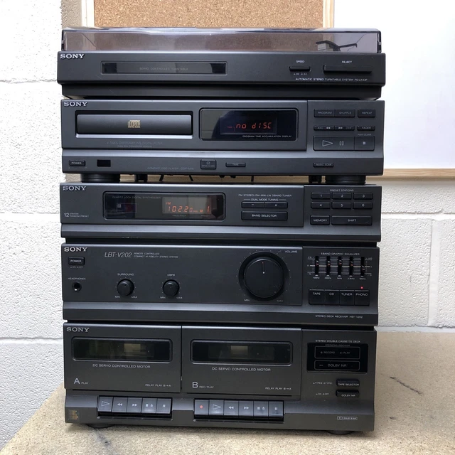 SONY LBT-V202 HI-FI Tuner System Vinyl PS-LX43P CD CDP-M18 Faulty ...