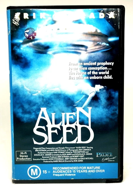 ALIEN SEED VHS PAL Very Rare EX-RENTAL Big Box PALACE HOME VID 1989 ...