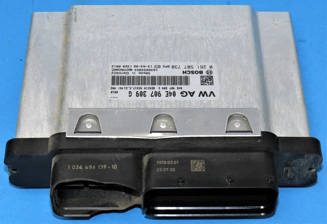 VW GOLF MK7 1.4 TSI Engine Control Unit ECU With Damaged Plug ...