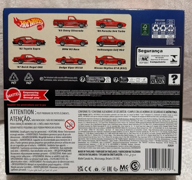 HOT WHEELS 2025~ Mattel 80th Anniversary Target 8 Car Set**Chevy ...