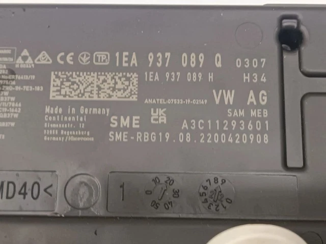 VOLKSWAGEN ID.4 2023 Central body control module 1EA937089Q NAR113981 £ ...