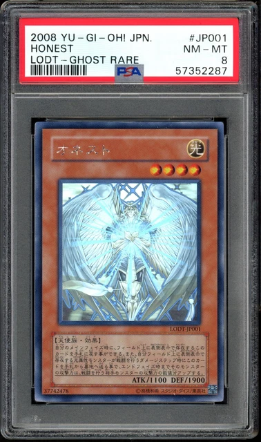 YU GI OH Japanese Honest LODT-JP001 Ghost Rare PSA 8 Mint EUR 169,99 - PicClick DE