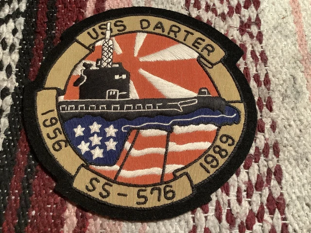 SUBMARINE USN NAVY Uss Darter Ss-576 Ship Deck Jacket Patch Rare Japan ...