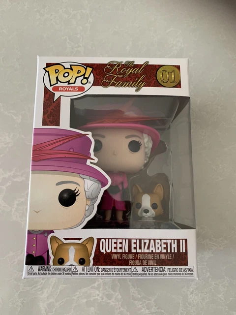 NEW & RARE ~ Queen Elizabeth II with Corgi Dog Funko Pop Vinyl #01 $100 ...